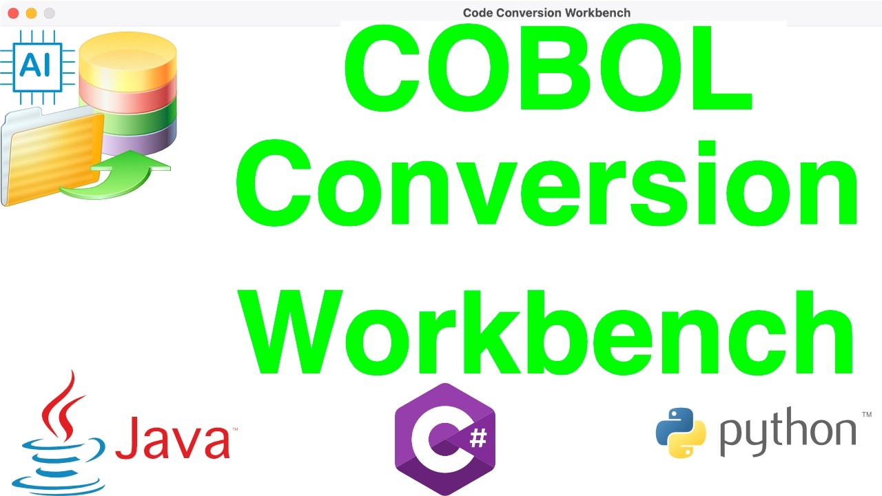Automated Conversion of COBOL to Java, C# and Python using the Code Conversion Workbench