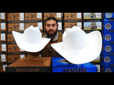 Stetson Deadwood and Resistol Pageant White Cowboy Hats