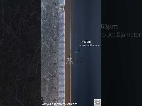 Ultra-fine water column guides laser, ultra-long stable jet #Laser#Cutting#Laser Micro Jet