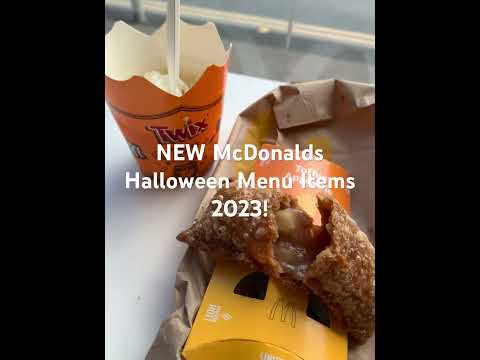 McDonald’s UK Halloween Menu items 2023! #travel