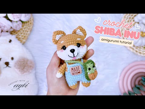 Shiba Inu Dog Crochet with Avocado Bag Part 1 | Free Amigurumi Crochet Pattern & Tutorial #crochet