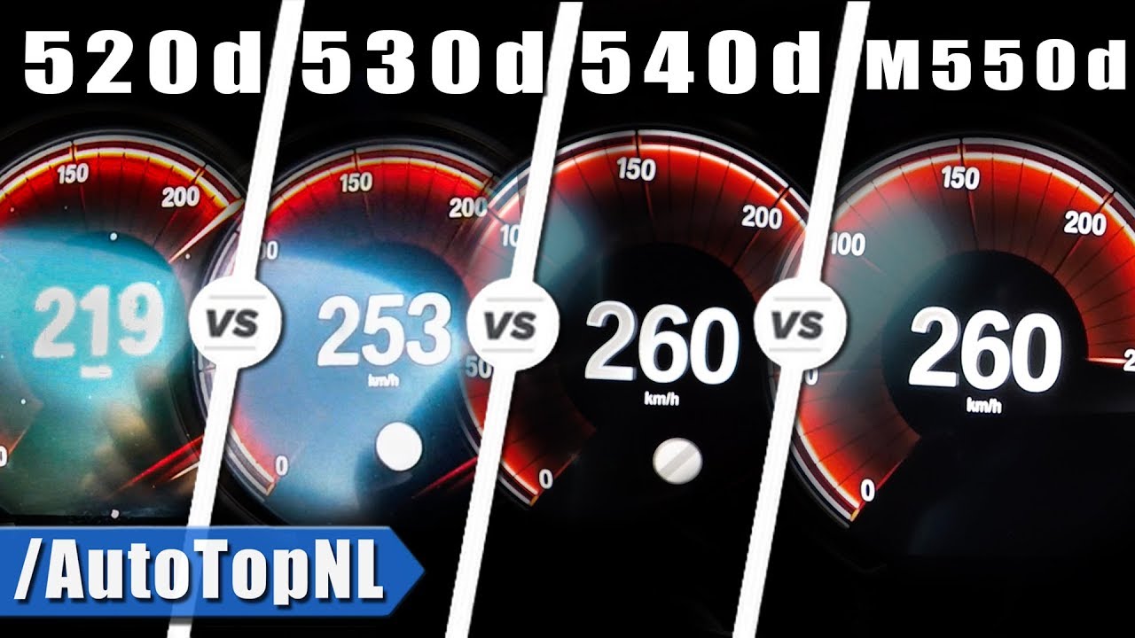 BMW 520d, 530d, 540d and M550d: Every New 5 Series Diesel in One Video ...