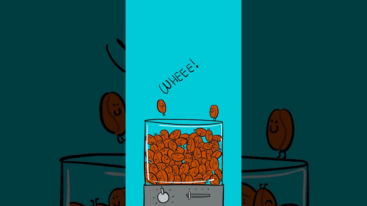 Coffee beans having fun #shorts #cartoon #animation