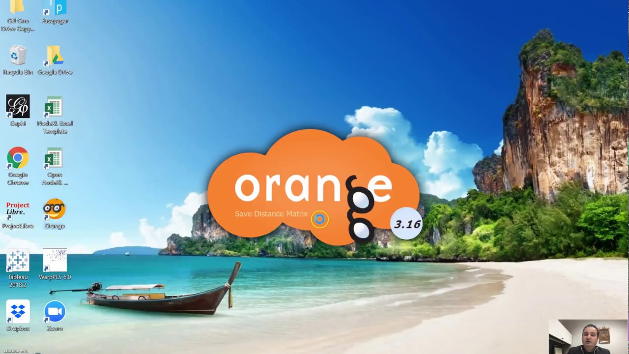 Social Media Text Mining/Data Analytics Using Orange