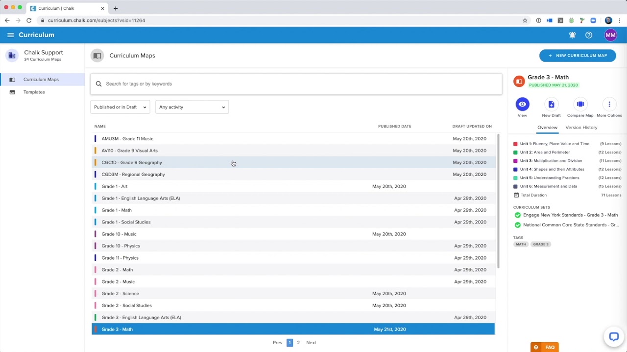 The difference between a published map vs draft [Support]