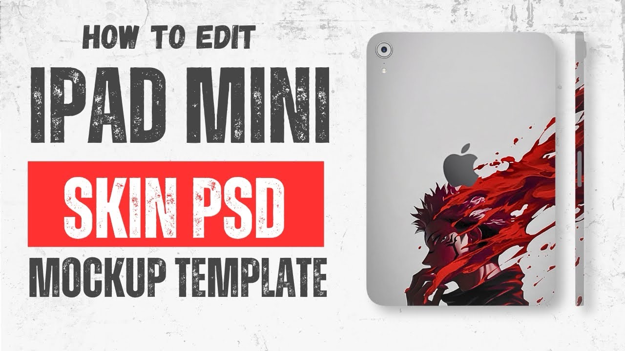 iPad Mini PSD Mockup | Complete Photoshop Setup