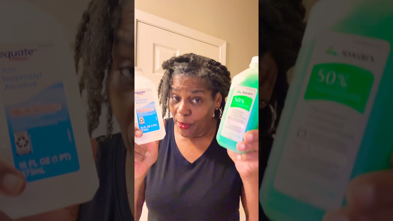 Clear vs Green Isopropyl Alcohol! Did you know there is a MASSIVE difference? #shorts