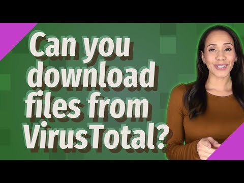 Can you download files from VirusTotal?