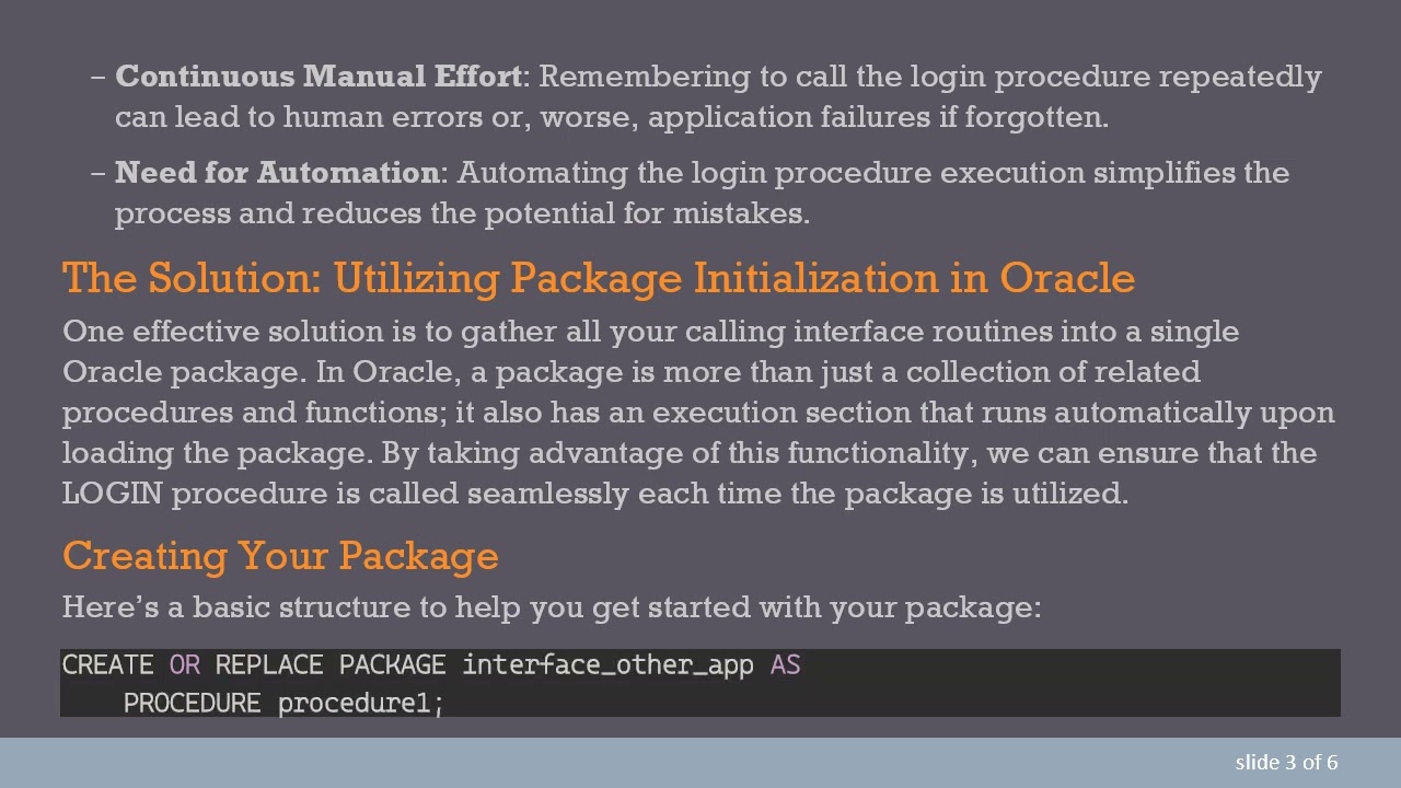 Automating Execution of PL/SQL Code Before Stored Procedures in Oracle