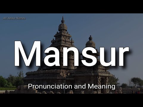Mansur - Pronunciation and Meaning