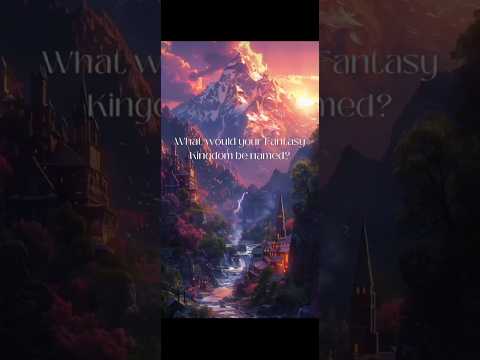 what would ur fantasy kingdom be named?🤔 #trending #foryou #viralshort #plz_subscribe_my_channel
