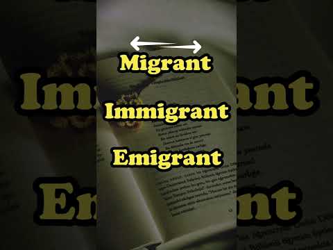 Migrant, Immigrant, Emigrant I Explained in Bangla I