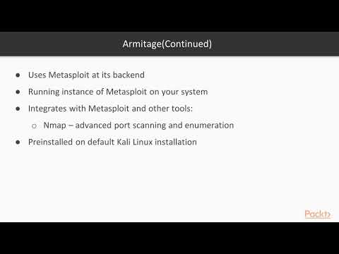 Learn Learning Metasploit Armitage Console | packtpub com - Mind Luster