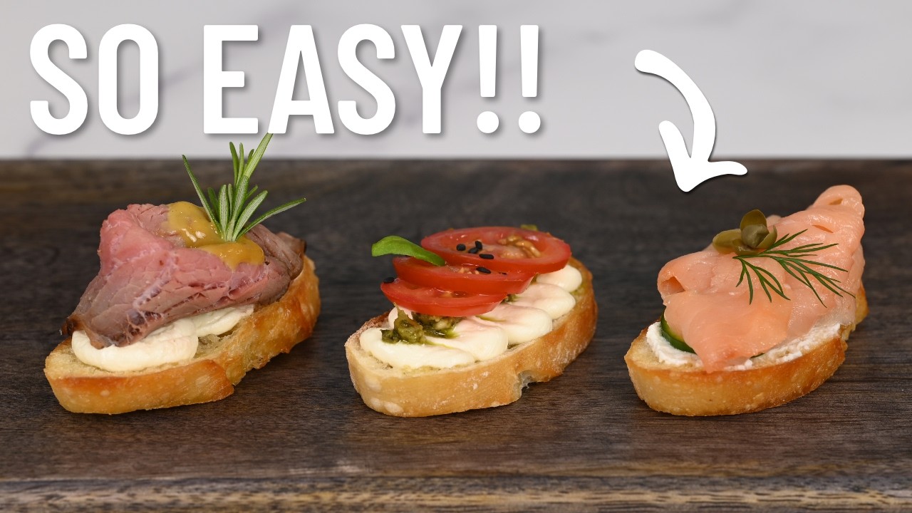 3 Easy Crostini That Look Fancy (but aren't!)