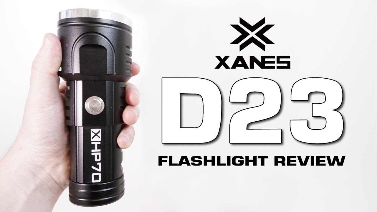 [4K Review] XANES D23 - 4680 lumens, 1000m beam distance - 18650 ...