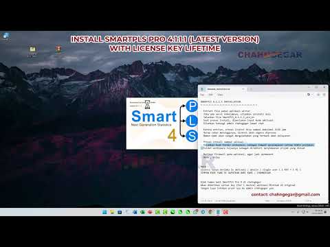 Install SmartPLS 4.1.1.1 Lifetime Activation | Tested in Win or Mac #smartpls