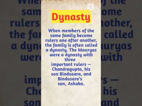 Meaning of Dynasty|| #history #Ncert#education #Upsc