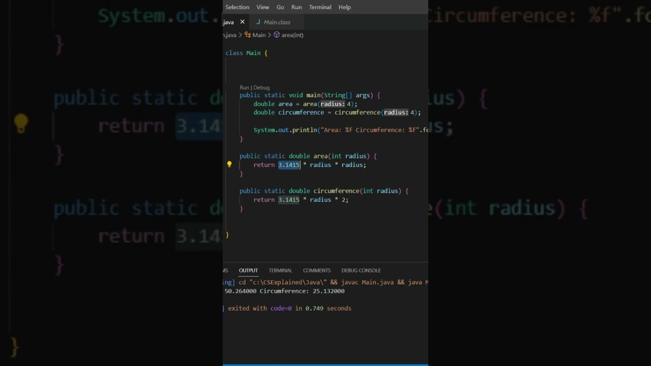 Don't write magic numbers in your code!