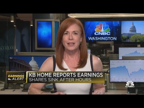 KB Homes on the move after reporting earnings