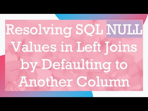 Resolving SQL NULL Values in Left Joins by Defaulting to Another Column