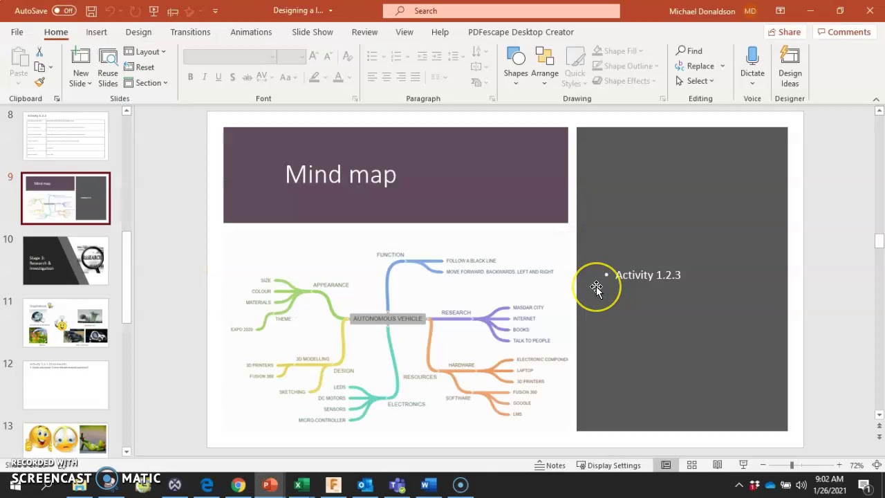 Creating a mind map using coggle