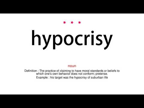 How to pronounce hypocrisy - Vocab Today
