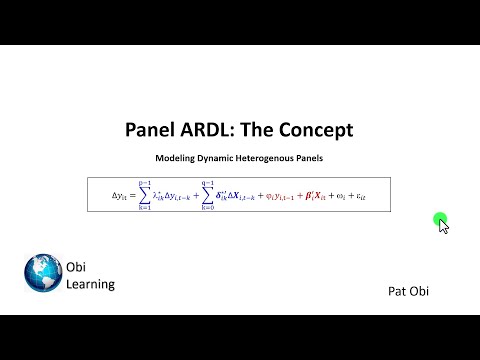 Panel ARDL - The Concept