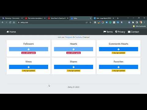 How to get free TIkTok followers, likes, views and comments || Zefoy.com