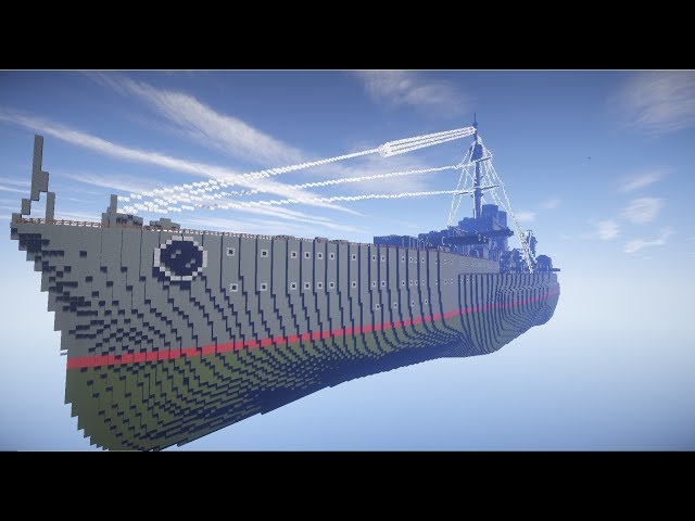 Biggest Redstone Warship of all Times + Download Minecraft Map