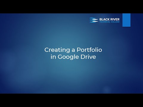Creating a Portfolio in Google Drive