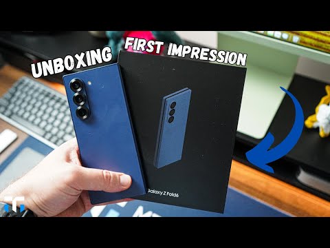 Samsung Galaxy Z Fold 6 Navy Unboxing & First Impressions!