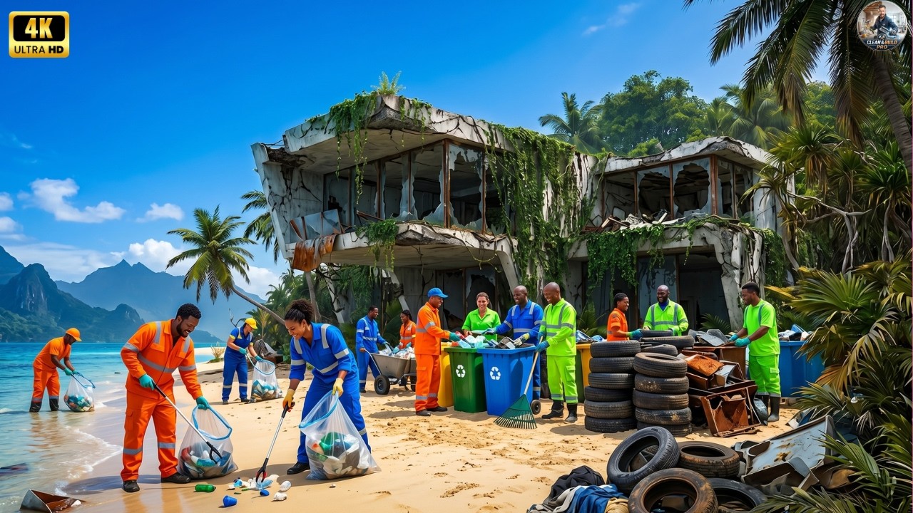 Cleaning up abandoned houses: Transforming an abandoned seaside home into paradise [AI Idea]