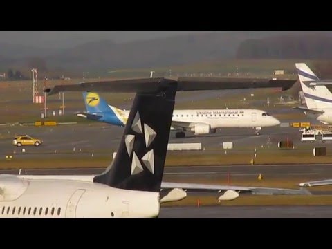 Ukraine Airlines Embraer E-190 Taxiing - Zurich