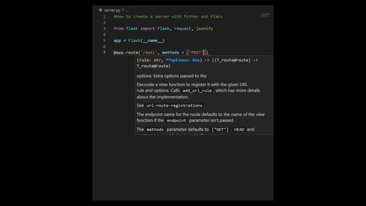 Programming a Flask Backend: Python Short Tutorial