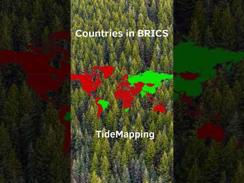 Countries in BRICS (BRICS is an economic alliance) #geography #europe #map #country #brics
