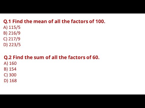 Find the mean of all the factors of 100