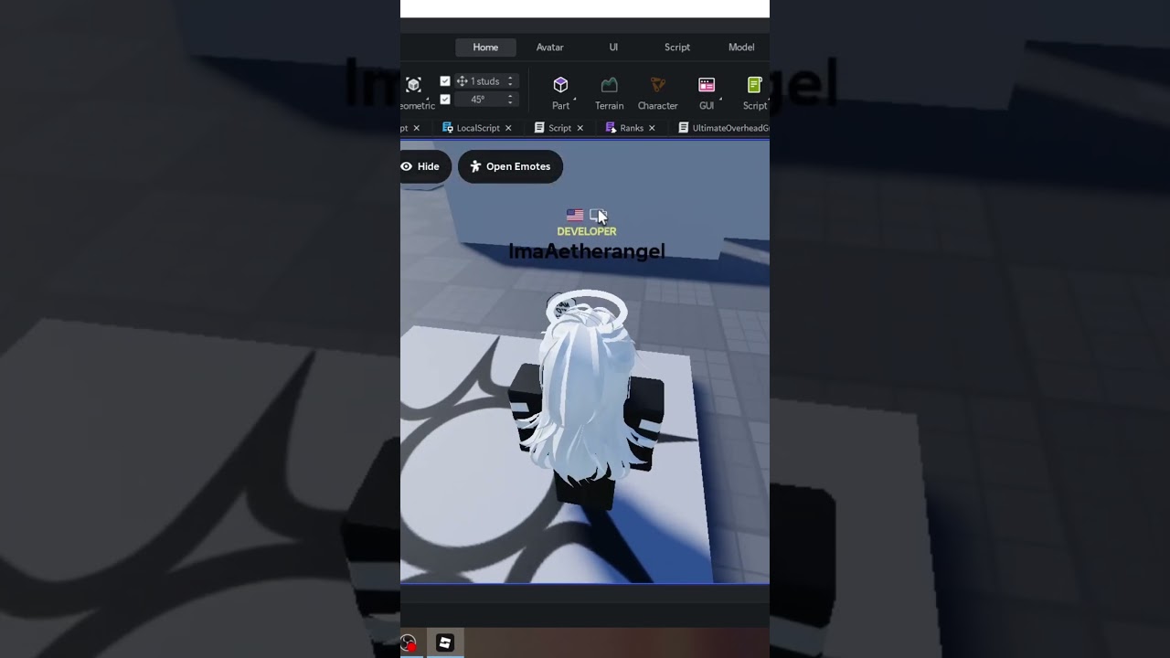 ULTIMATE OVERHEAD GUI #roblox #tutorial #robloxedit #gamedev #robloxscript #tutorialroblox