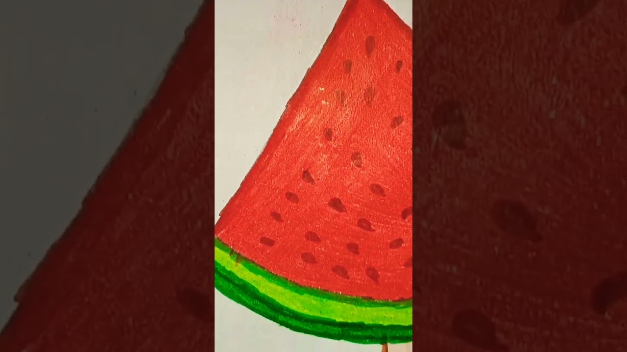Watermelon Ice Cream Drawing How To Draw Watermelon Ice Cream