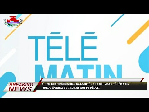 VIDEO Bug technique, « calamité » : le nouveau Télématin Julia Vignali et Thomas Sotto déçoit