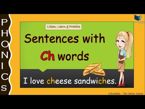 Simple Sentences with 'Ch' Words_Reading Practice_Step by Step learning_Early reading