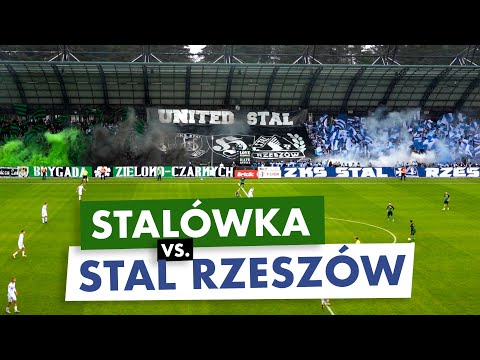 Derby Podkarpacia: Stal Stalowa Wola - Stal Rzeszów [KIBICE, OPRAWA]