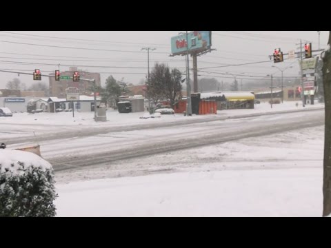 Live shots in Johnson City on Weather 1-7-17