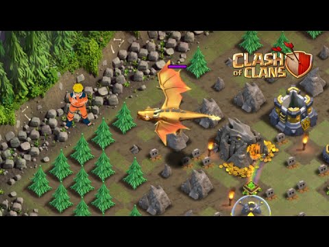 Clash of Clans: Naruto Battle in the Dragon Lair! 🐉🔥