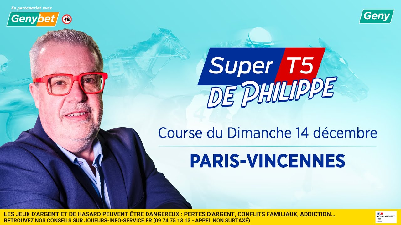 LE PRONO DU SUPER TOP 5 (R1-C4) | 14/12/2025 | A PARIS-VINCENNES