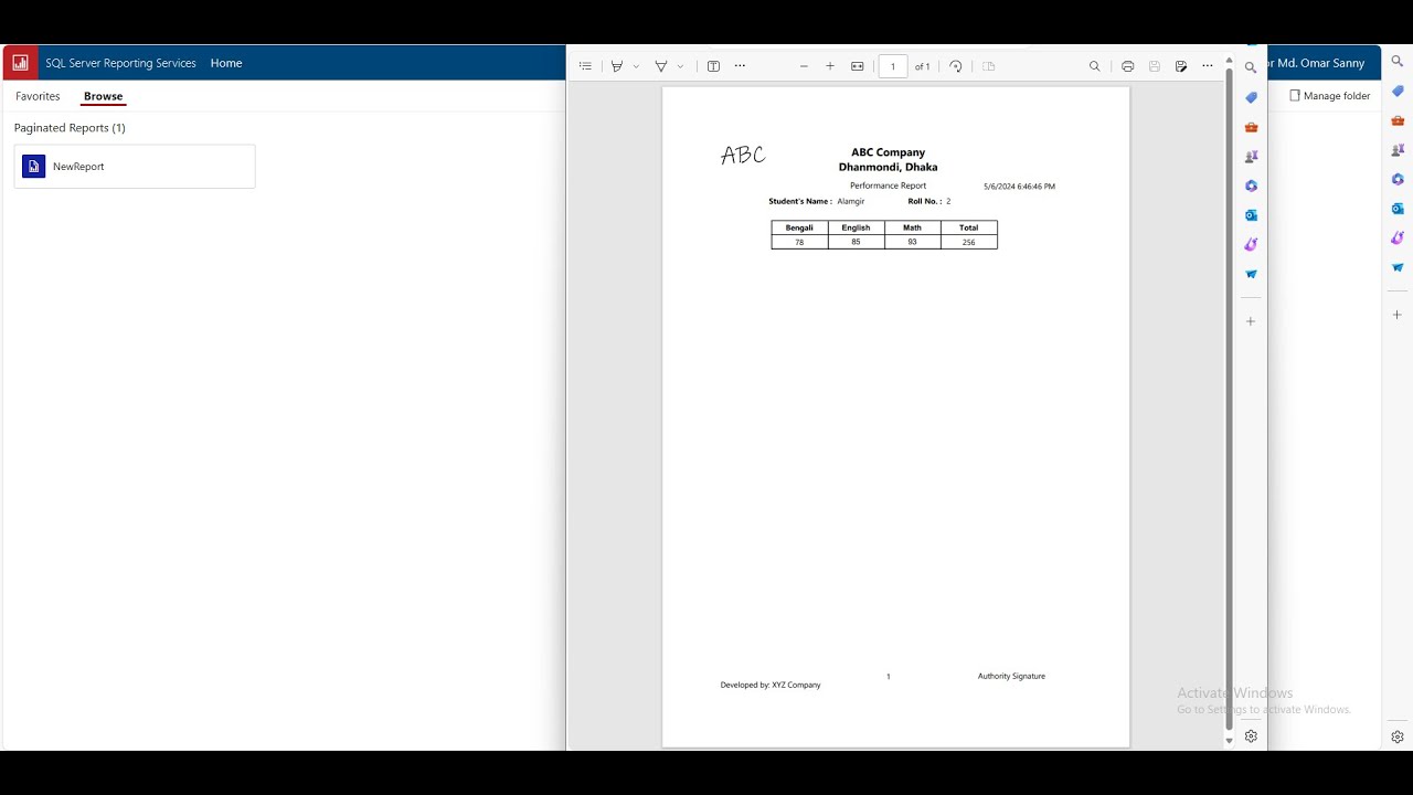 Publish Report on SSRS Web Portal || Export Report in PDF Format || SQL Server Reporting Services