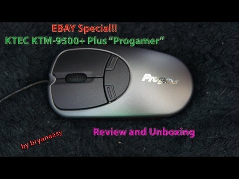 KTEC KTM-9500+ Plus "Progamer" Gaming Mouse Unboxing and Review