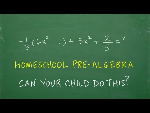 Homeschool Pre-Algebra - Can your child do this? if NOT they are not learning enough!