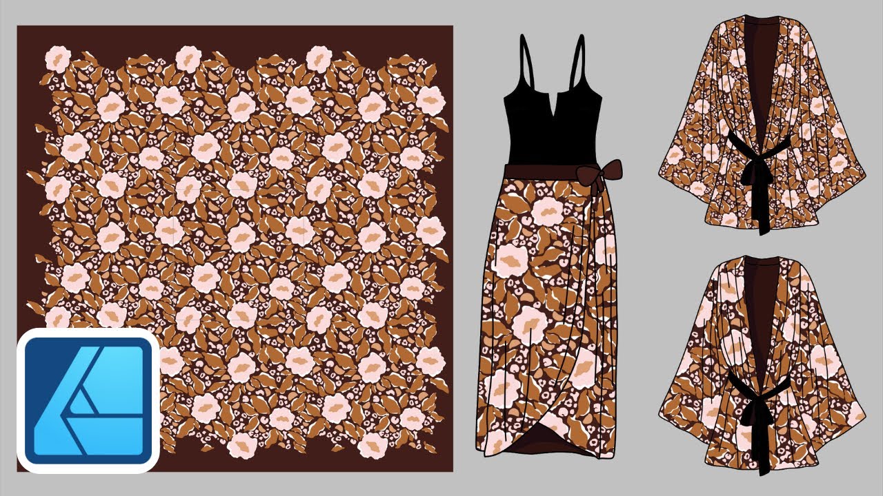 Step-by-Step VECTOR Repeat Pattern ✿ Affinity Designer Template & Mockups