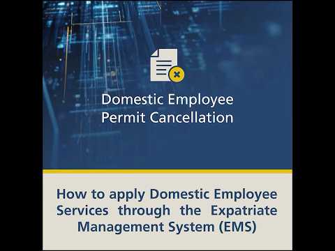 Domestic Employee Work Permit Cancellation