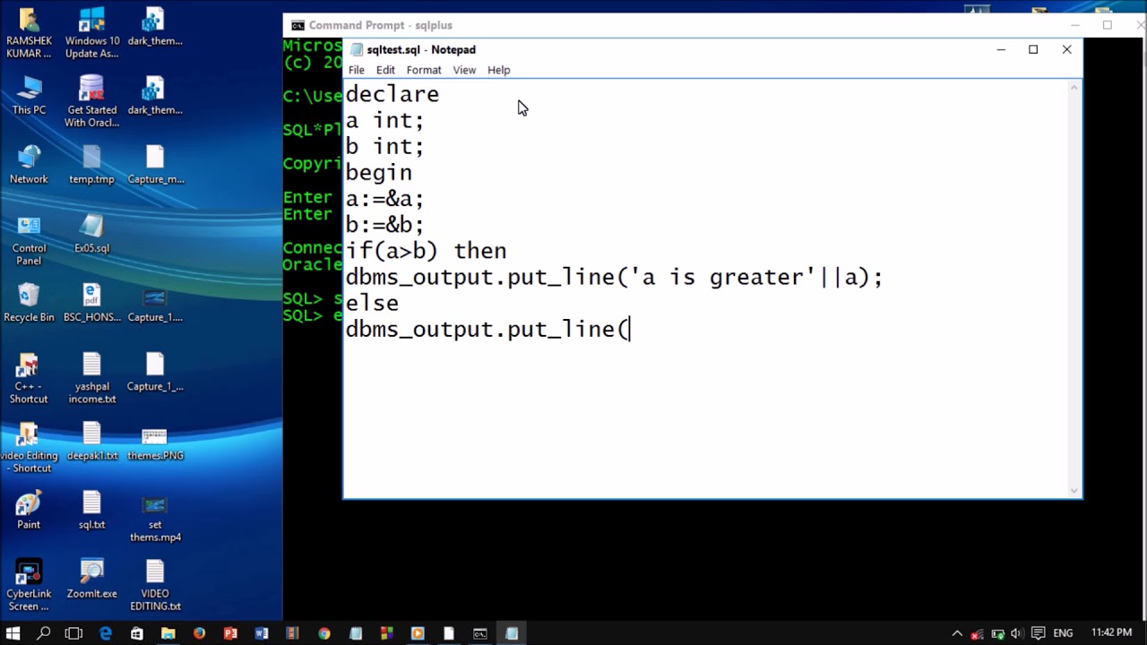 PL/SQL Hello World Program | how to run PL SQL program | OrientBits
